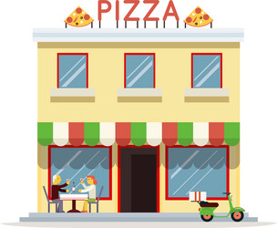 Vintage storefront classic building facade Vector Image