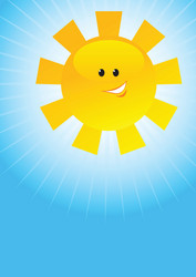 Sun and scroll Royalty Free Vector Image - VectorStock