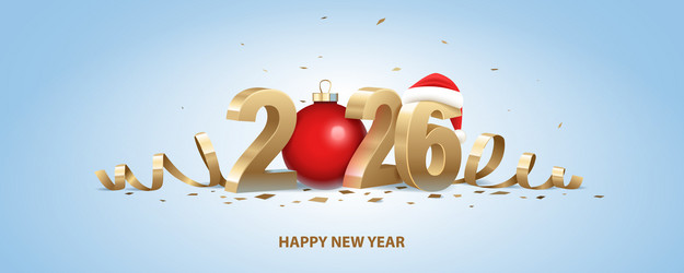 Happy new year 2026 Royalty Free Vector Image - VectorStock