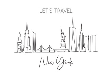 Simple New York Skyline Silhouette