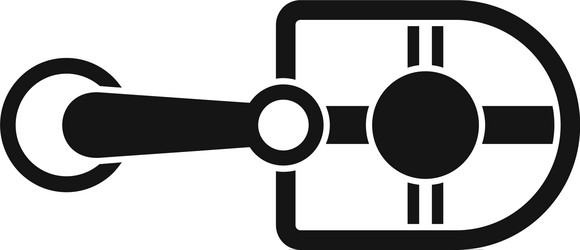 Animal foot trap icon outline style Royalty Free Vector