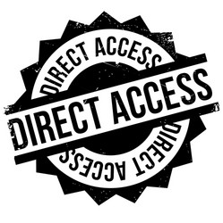 Direct access rubber stamp Royalty Free Vector Image