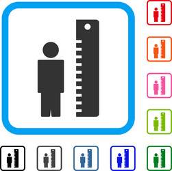 Adjustable line height icon adjust length symbol Vector Image