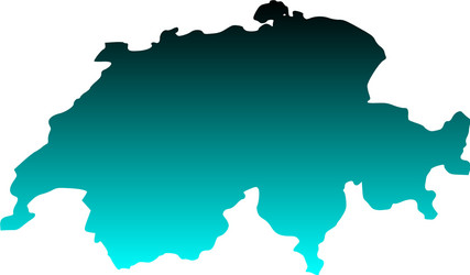 Map of switzerland Royalty Free Vector Image - VectorStock