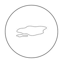 Puddle icon in cartoon style isolated on white Vector Image