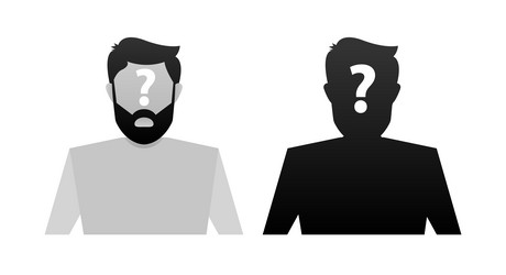 Unknown User Avatar Vector Images (over 830)