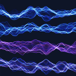 Abstract shapes and graphic waves for music Vector Image