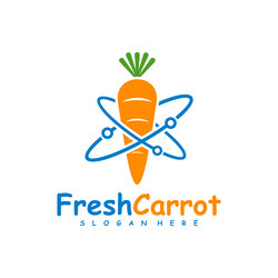 Set of tech carrot logo design creative Royalty Free Vector
