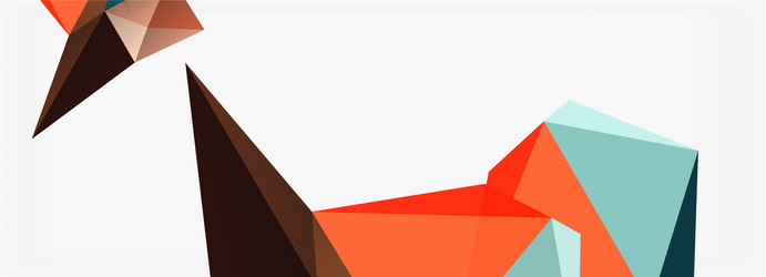 3d low poly abstract shape background Royalty Free Vector