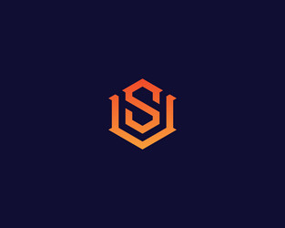 Letter s v logo design creative minimal Royalty Free Vector