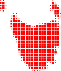 Map of tasmania Royalty Free Vector Image - VectorStock