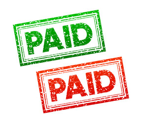 Paid Stamp Red Vector Images (over 920)