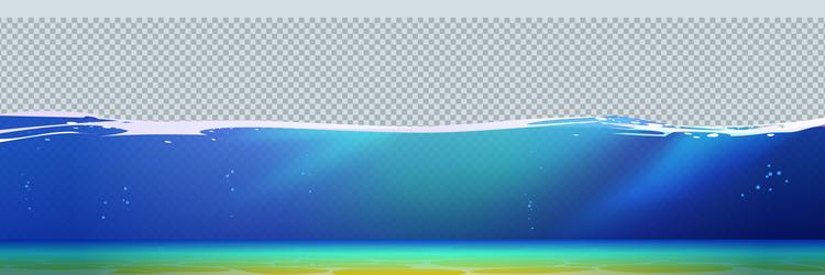 Water surface isolated underwater texture Vector Image
