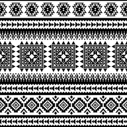 Aztec seamless pattern Royalty Free Vector Image