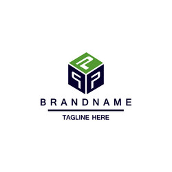 Initial letter z logo with box element design box Vector Image