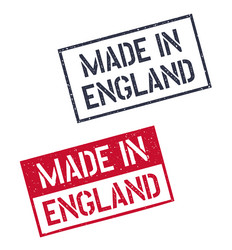 Made in england stamp set product Royalty Free Vector Image