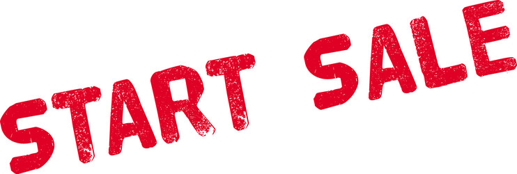 Start sale rubber stamp Royalty Free Vector Image