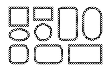 Scalloped Edge Circle Vector Images (45)