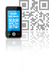 Modern qr code background Royalty Free Vector Image