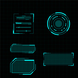 Futuristic user interface Royalty Free Vector Image