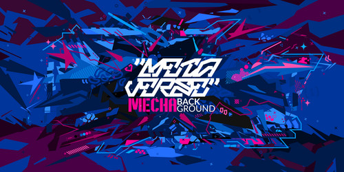 Futuristic mecha gundam cyberpunk metaverse Vector Image