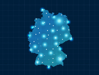 Map of germany Royalty Free Vector Image - VectorStock