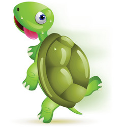 Adorable Turtle Cartoon Royalty Free Vector Image