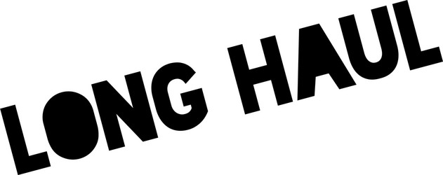 Long haul rubber stamp Royalty Free Vector Image