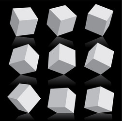 3d boxes Royalty Free Vector Image - VectorStock