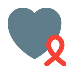 Heart cancer patient short-lived isolated Vector Image