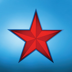 Red glossy star Royalty Free Vector Image - VectorStock