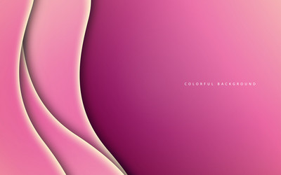 Abstract wave pink color background Royalty Free Vector