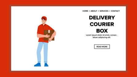 Cardboard courier box delivery Royalty Free Vector Image