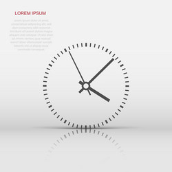 Clock icon office on white background Royalty Free Vector