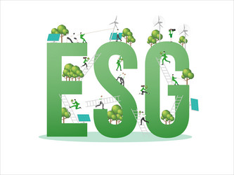 Esg sustainability business infinity Royalty Free Vector