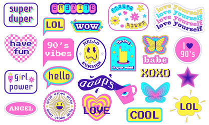 Aesthetic Stickers Vector Images (over 1,300)
