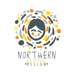 Northern logo template original design badge Vector Image