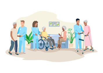 Nursing home Royalty Free Vector Image - VectorStock