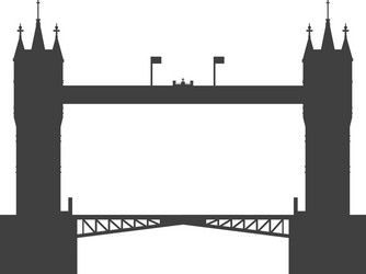 Tower bridge of london icon Royalty Free Vector Image