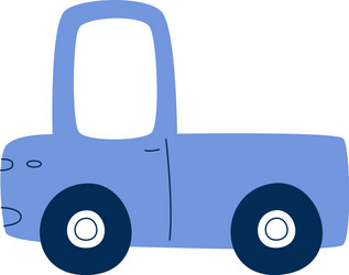 Childish car transport Royalty Free Vector Image