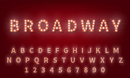 Broadway Lights Marquee Vector