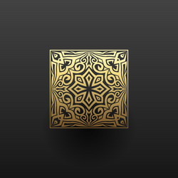 Linear design elements design gold Royalty Free Vector Image