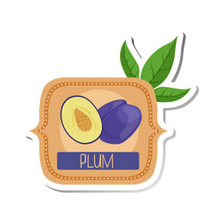 Jam Sticker Plum Vector Images (76)