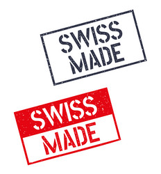 Swiss made label set in switzerland product Vector Image