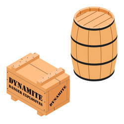 Dynamite barrel Royalty Free Vector Image - VectorStock