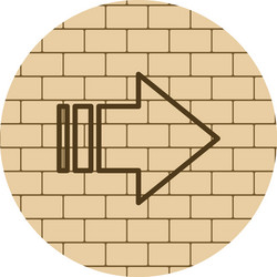 Rightward arrow icon Royalty Free Vector Image