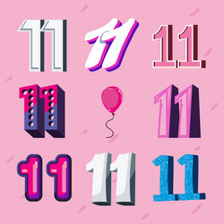 Numbers 11 Vector Images (over 1,700)