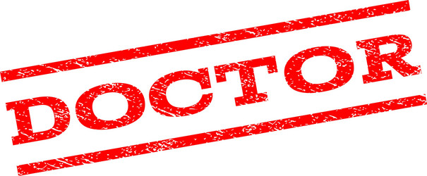 Doctor watermark stamp Royalty Free Vector Image