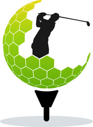 Simple golf logo designs concept golf club logo Vector Image
