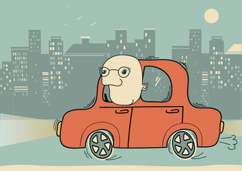 Cartoon People Driving in Car Vector Images (over 5,200)